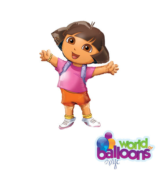 Dora Airwalker 52” Balloon 3 Mylar HBD – WorldBalloonsNYC